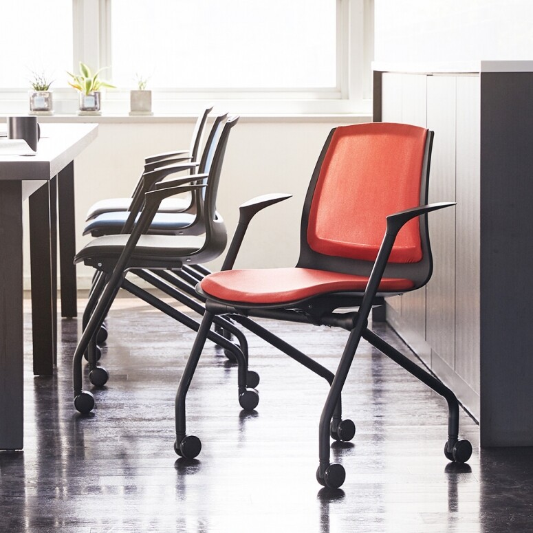 듀오백 Q61N 인테리어 회의실 사무실 의자 수평적재 - 듀오백