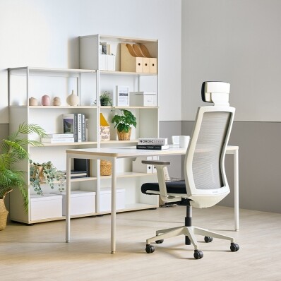 듀오백 Q7-05HDA-MW 메쉬 사무용 컴퓨터 책상 의자 - 듀오백